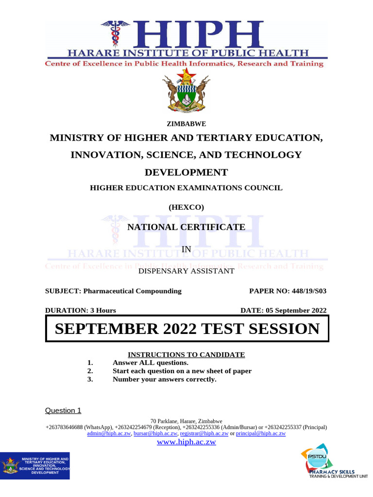 Paper No - 448 - 19 - s03 - Pharmaceutical Compounding - 084059 | PDF