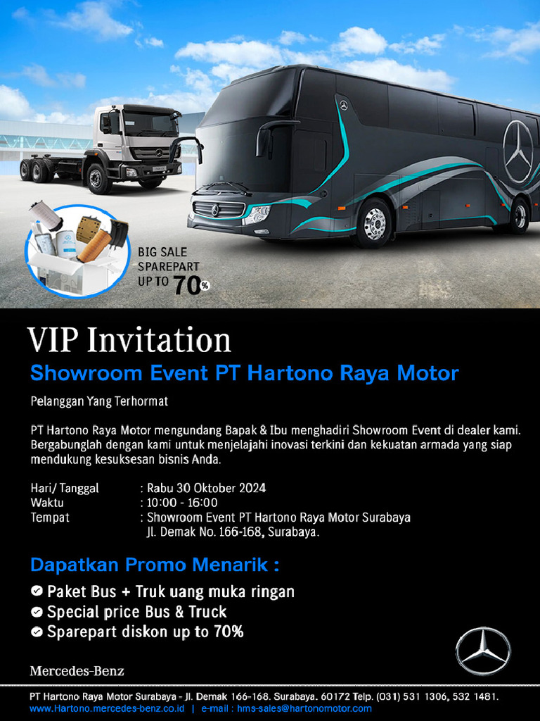 VIP Invitation Showroom Event Bus & Truck HRM | PDF