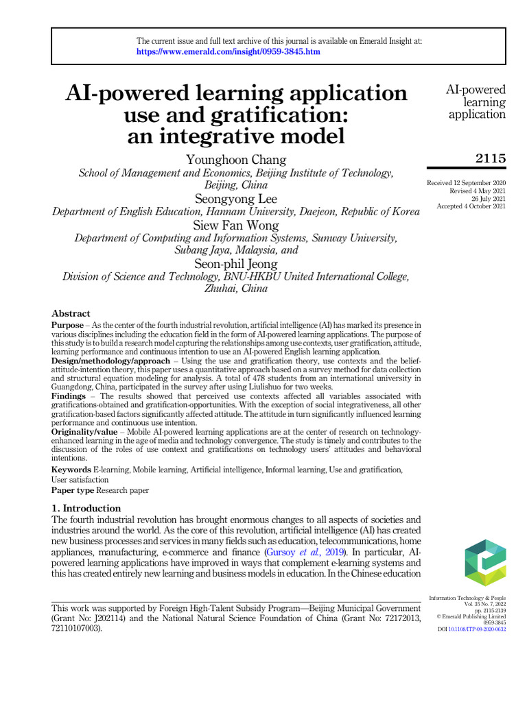 Ai Integrative Model | PDF | Attitude (Psychology) | Learning