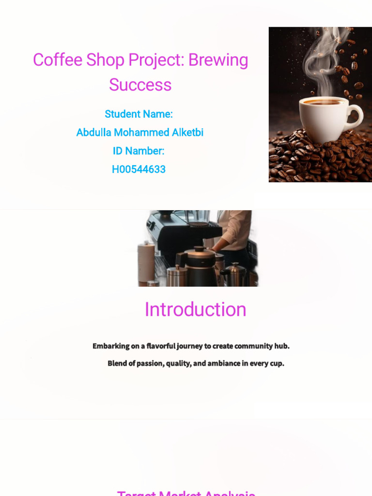 Coffee Shop Project | PDF | Coffee | Business