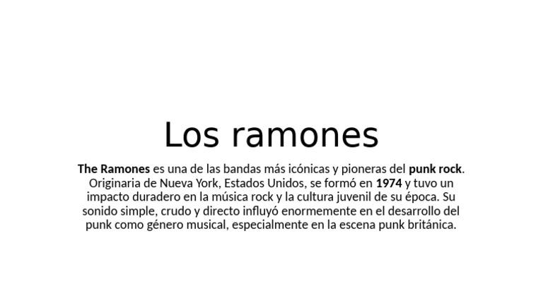 Sobre Los Ramones | PDF