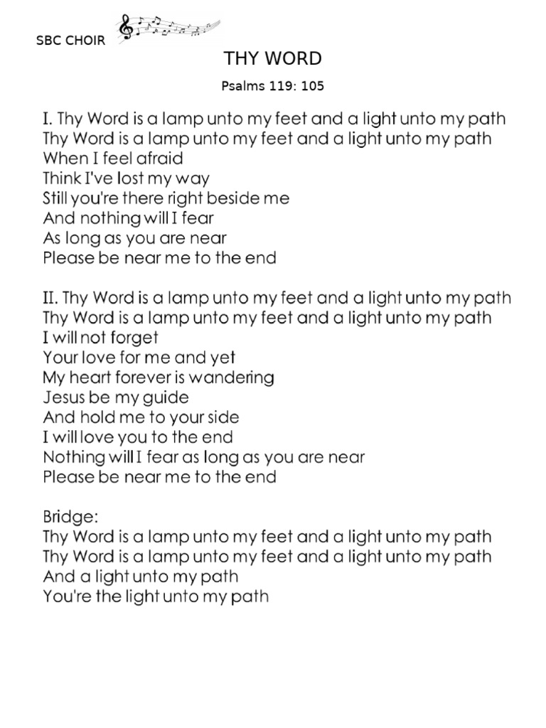 Thy Word | PDF
