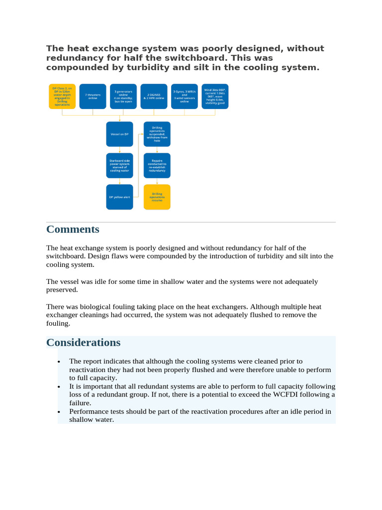 Inadequate Shallow Water Lay-Up Reactivation Procedures | PDF