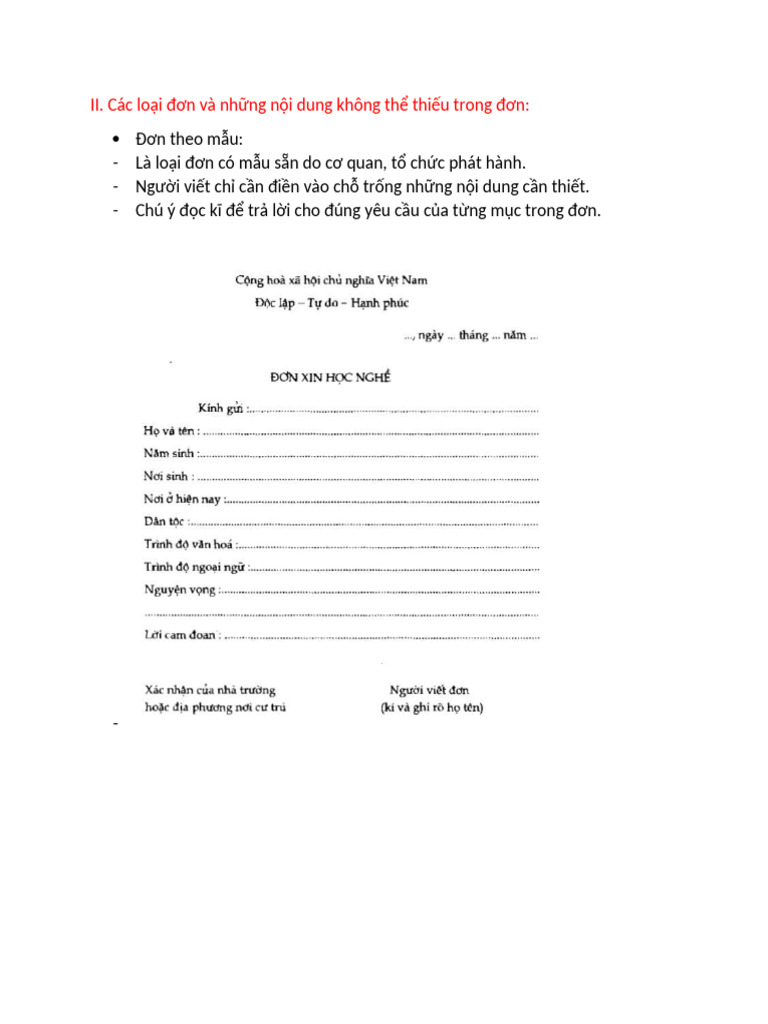 II - Các Lo I Đơn | PDF