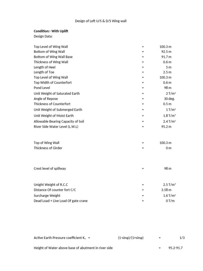 Design of Checkdam | PDF | Civil Engineering