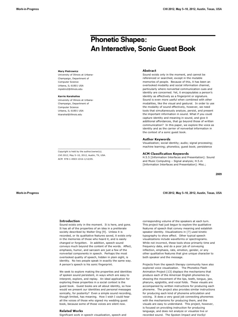 Phonetic Shapes | PDF | Speech Recognition | Speech