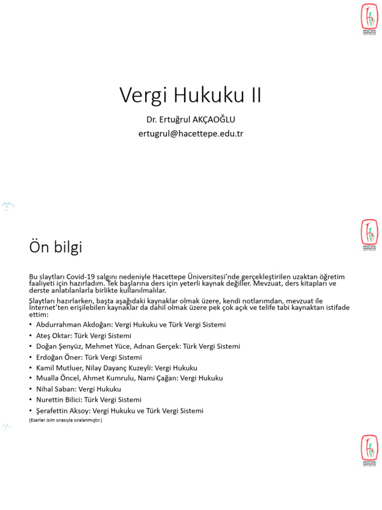 Vergi Hukuku II - 010 Gelir Vergisi 8 - GMSI | PDF