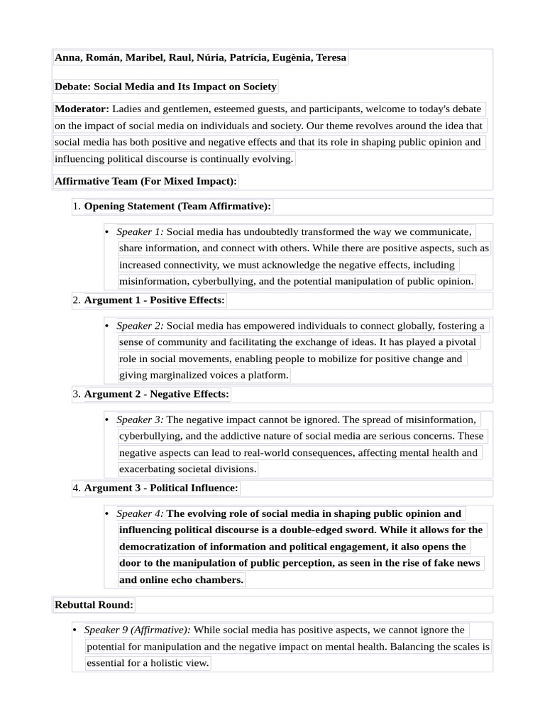 Social Media's Mixed Impact Debate | PDF | Social Media | Popular ...