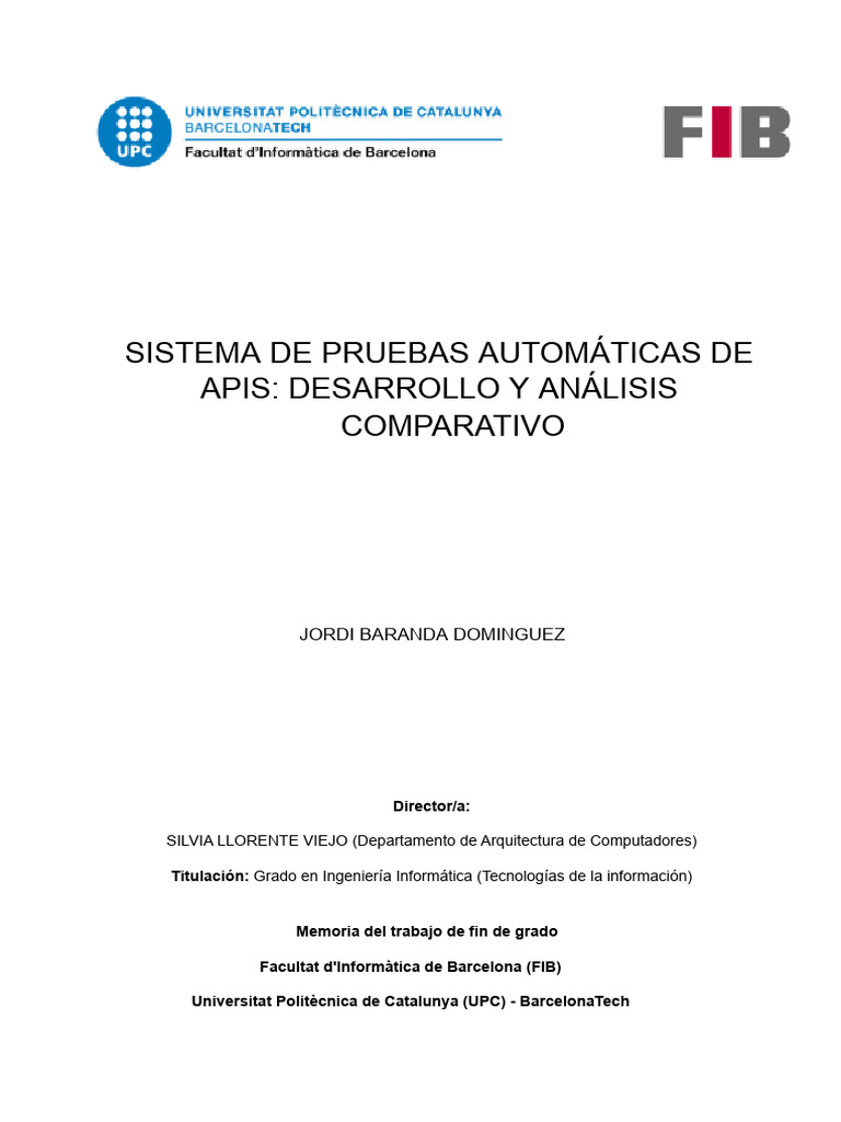 Sistema de Pruebas Automaticas de APIS-Desarrollo y Analisis Comparativo | PDF | Java (lenguaje ...