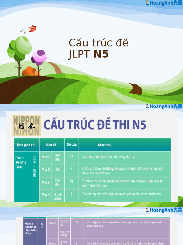 Cấu trúc đề JLPT N5 | PDF