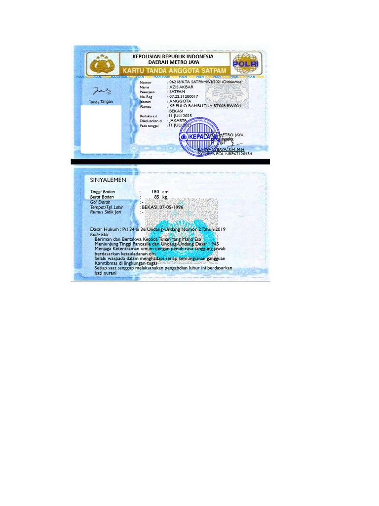 Kta Satpam Azis | PDF