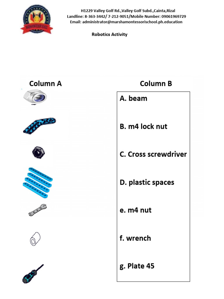 Robotics Activy | PDF