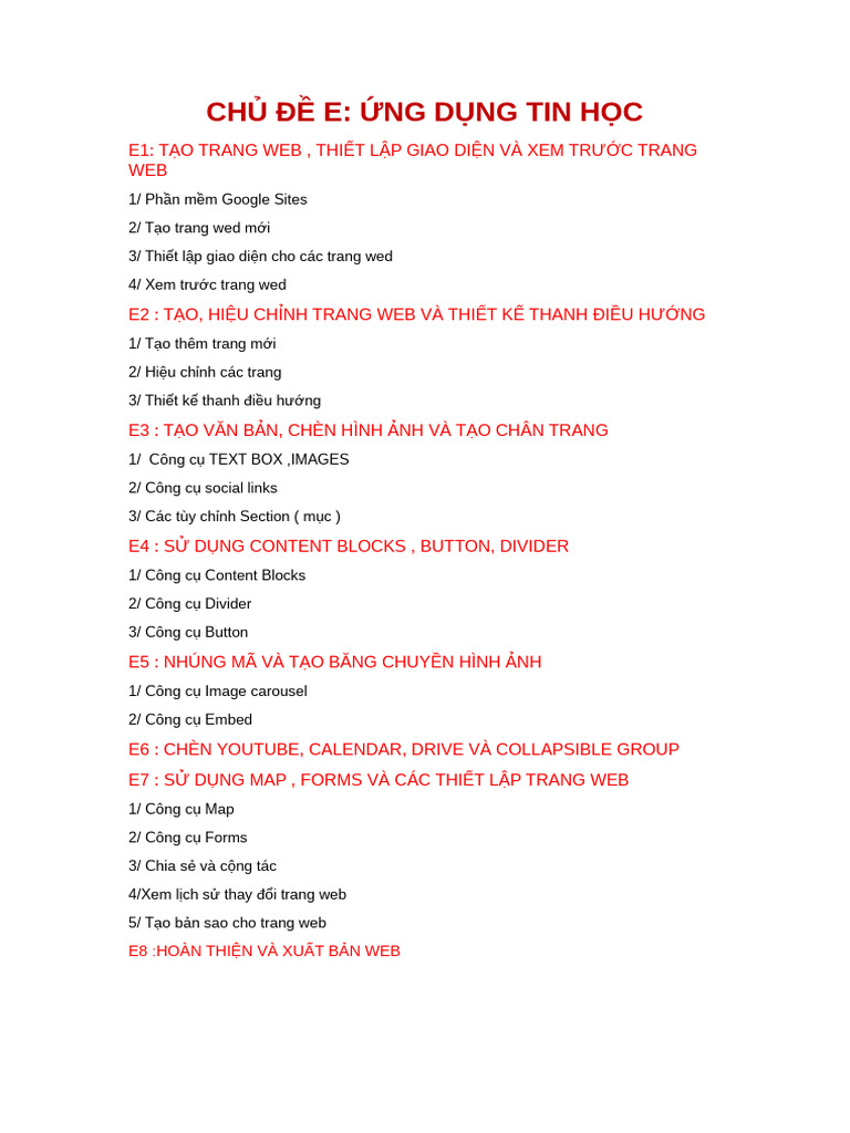 CHỦ ĐỀ E- Phạm Việt Hoàng 12c3 | PDF