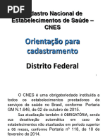 Manual de Cadastro CNES: Acesso e Preenchimento | PDF | Hospital | Odontologia