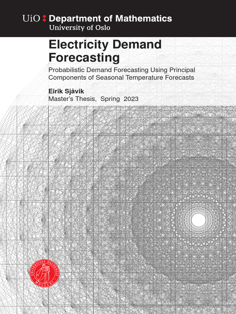 Electricity Demand Forecasting Pdf Numerical Weather Prediction