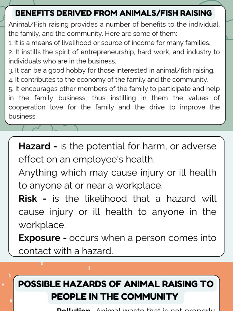 Possible Hazards of Animal Raising To People in The Community | PDF ...