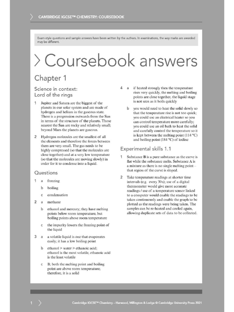 Harwood Millington Lodge - Course Book Question Answer | PDF