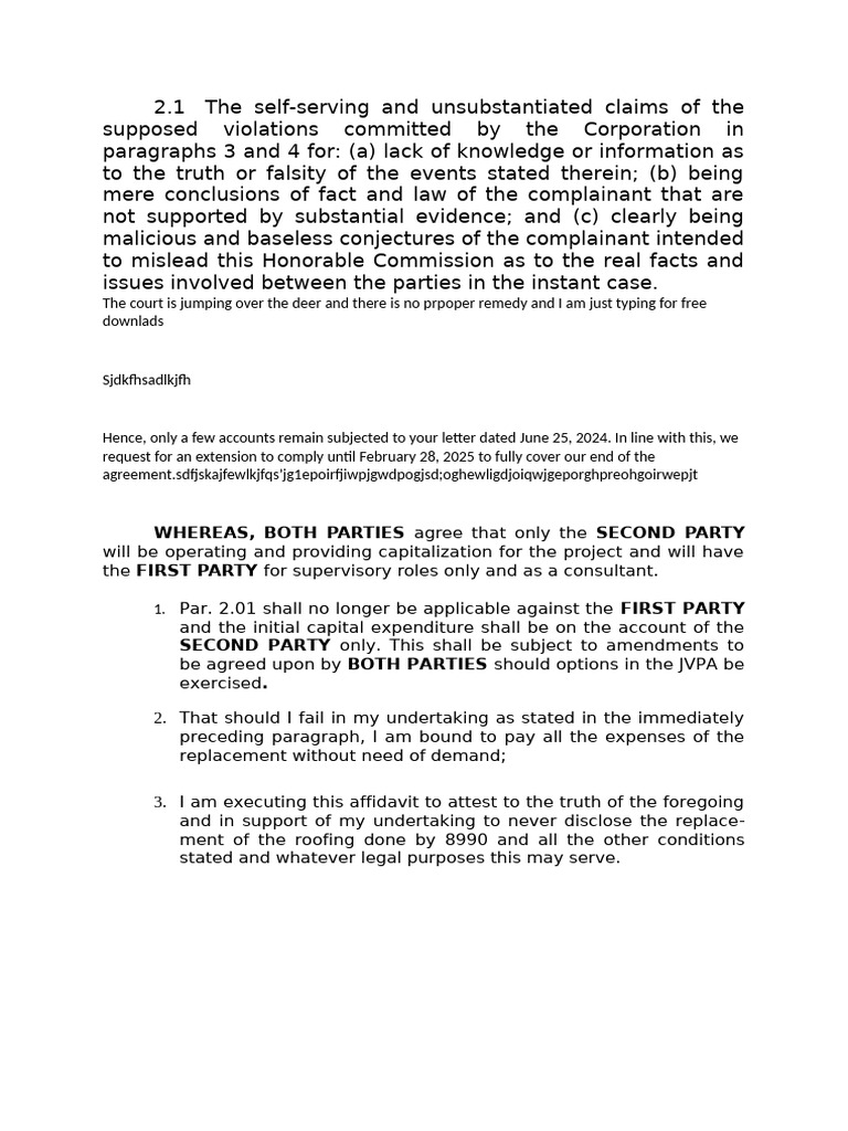 Corporate Agreement and Compliance Issues | PDF | Law