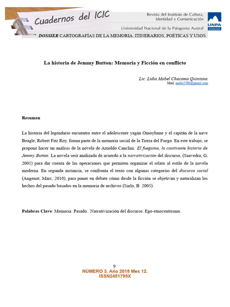 Cuadernos Del ICIC JEMMY BUTTON | PDF | Discurso
