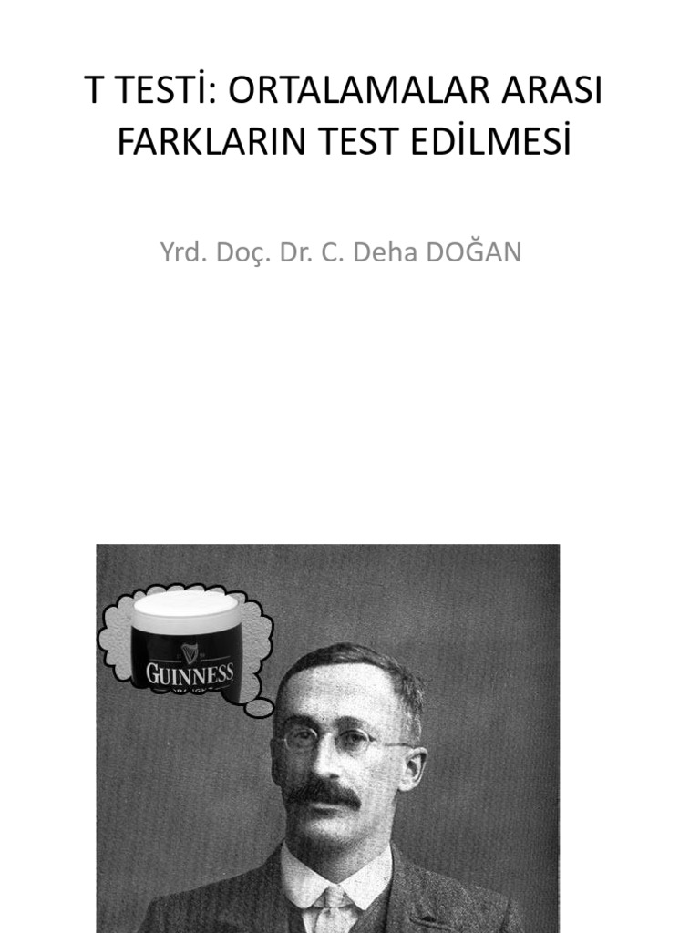 Tek Örneklem T-Testi | PDF