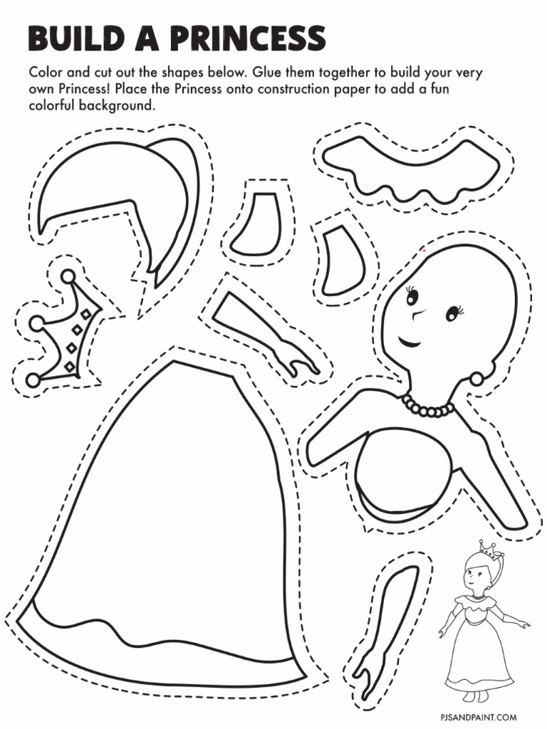 Build A Princess - Pjs and Paint | PDF
