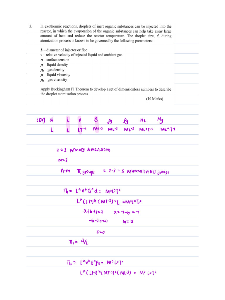 Dimensional Analysis Questions Quens | PDF