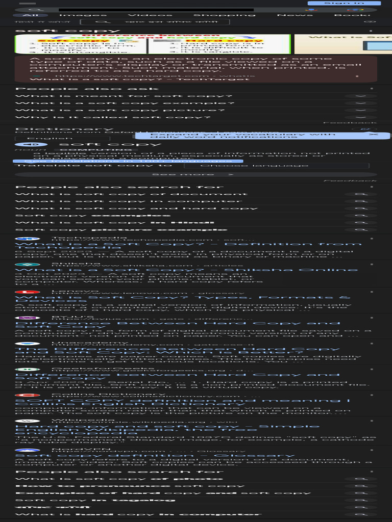 What Is Soft Copy. - Google Search | PDF | Computing