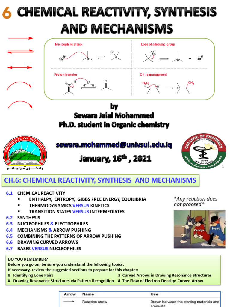 Ch.6 Chemical Reactivity and Mechanisms | PDF | Chemical Reactions ...