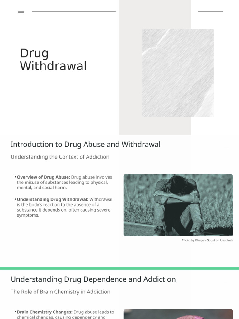 Drug Withdrawal | PDF | Drug Withdrawal | Substance Abuse