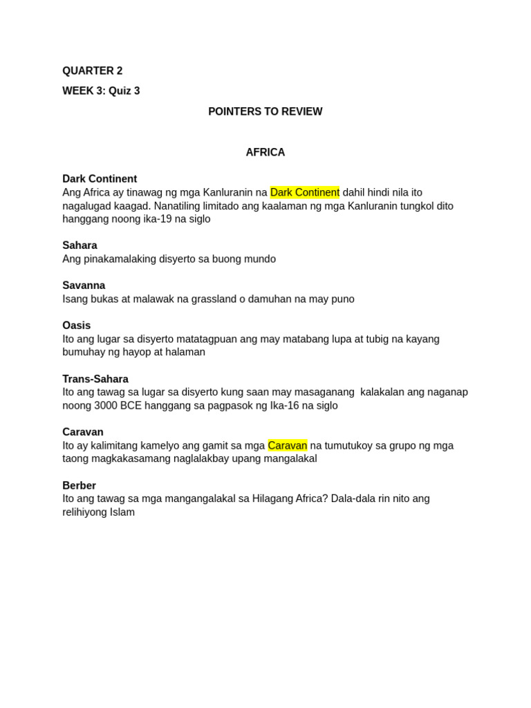 QUARTER-2-LONG-QUIZ_WEEK-3-Pointers-to-Review | PDF