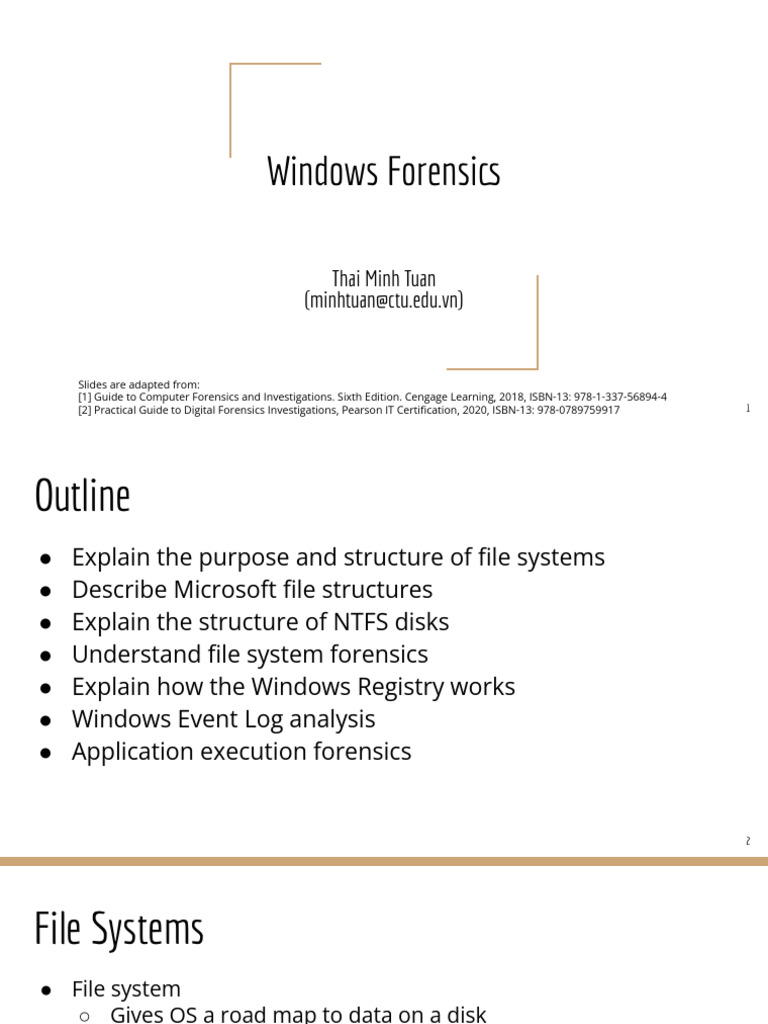 Chapter03 - Windows Forensics | PDF | File System | Windows Registry