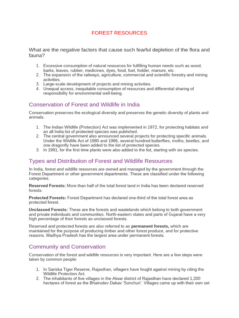 FOREST | PDF | Forests | Biodiversity