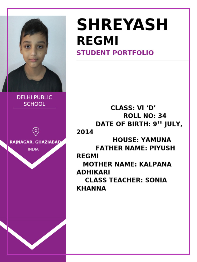 Shreyash Portfolio Pdf