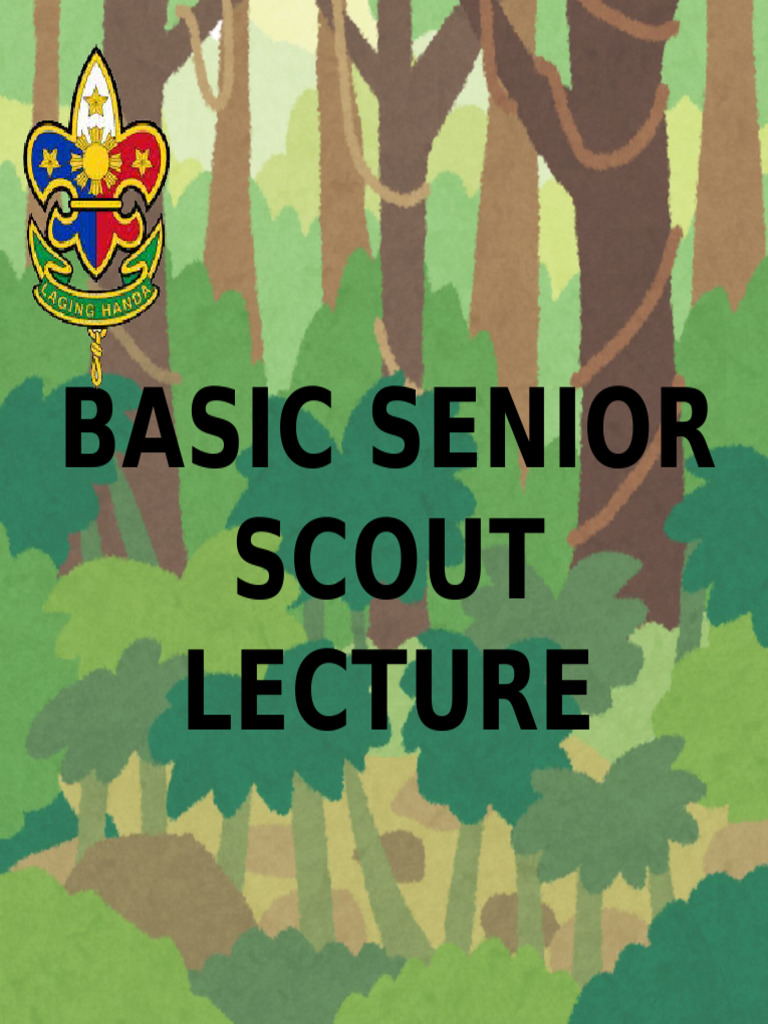 Senior Scout Basic Lecture | PDF