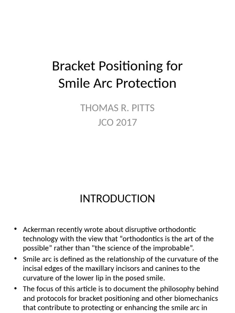 Bracket Positioning | PDF | Orthodontics | Mouth