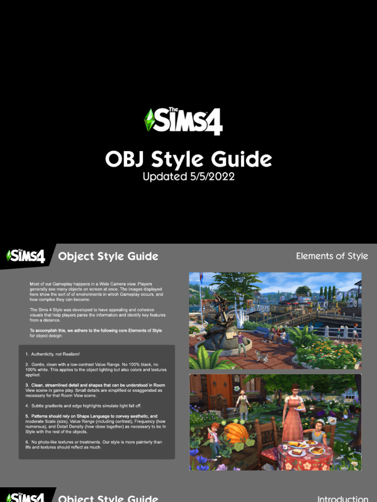 TS4 OBJ StyleGuide | PDF