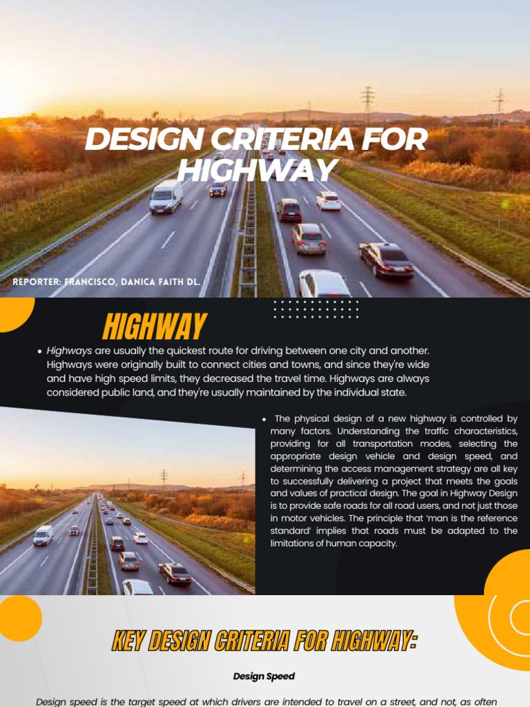Key Highway Design Criteria Explained | PDF | Lane | Traffic