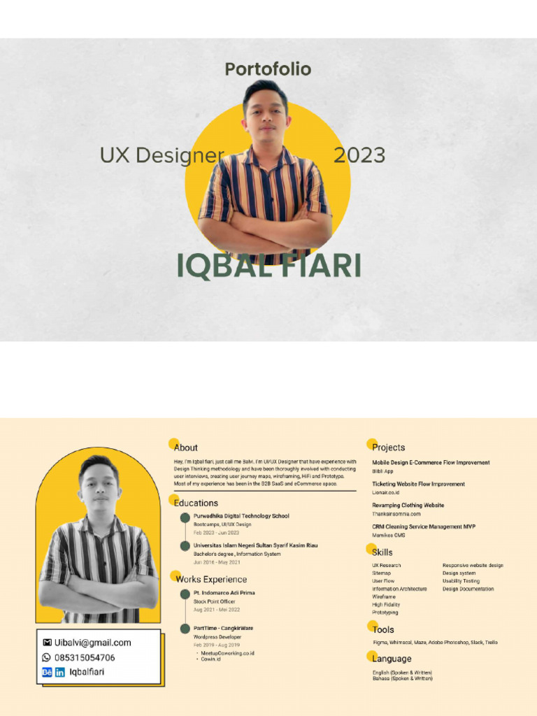 Portofolio - Iqbal Fiari | PDF