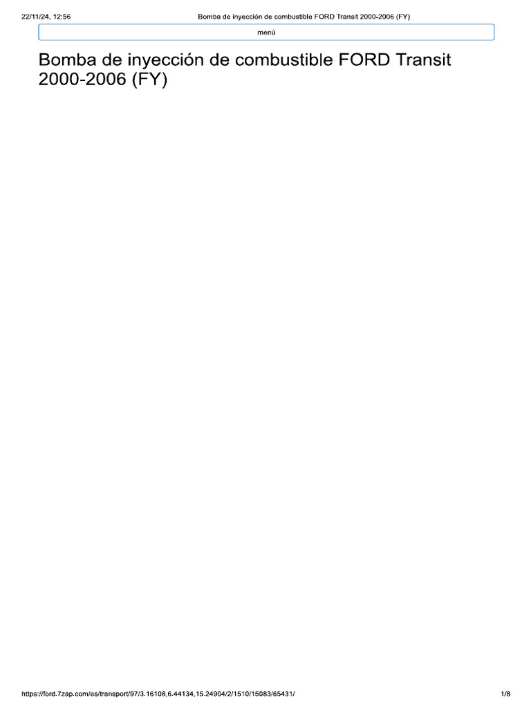 bomba de inyeccion de combustible | PDF