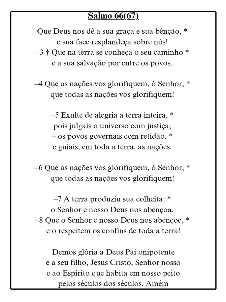 Salmo 66 | PDF