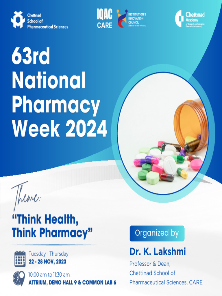 63rd National Pharmacy Week 2024 | PDF