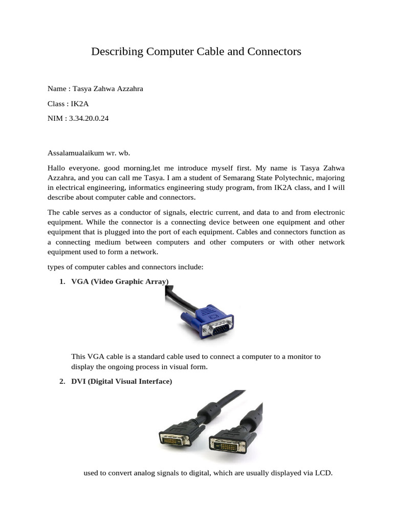 Describing Cable | PDF | Usb | Hdmi