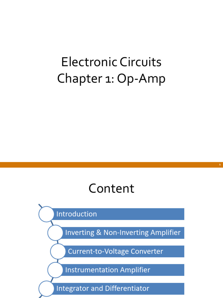 Op-Amp Circuits: Design & Analysis Guide | PDF | Operational Amplifier ...