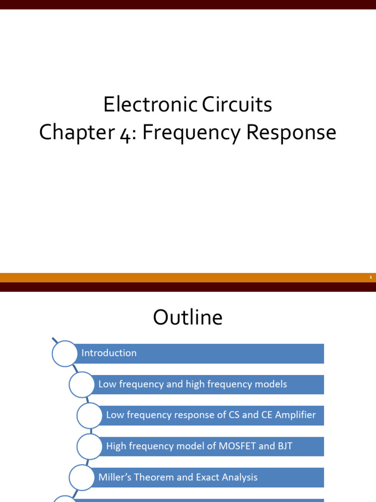 Frequency Response of Electronic Circuits | PDF | Electrical ...