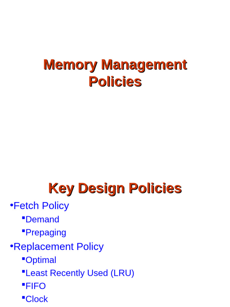 Memory Management | PDF | Computer Architecture | Computer Memory