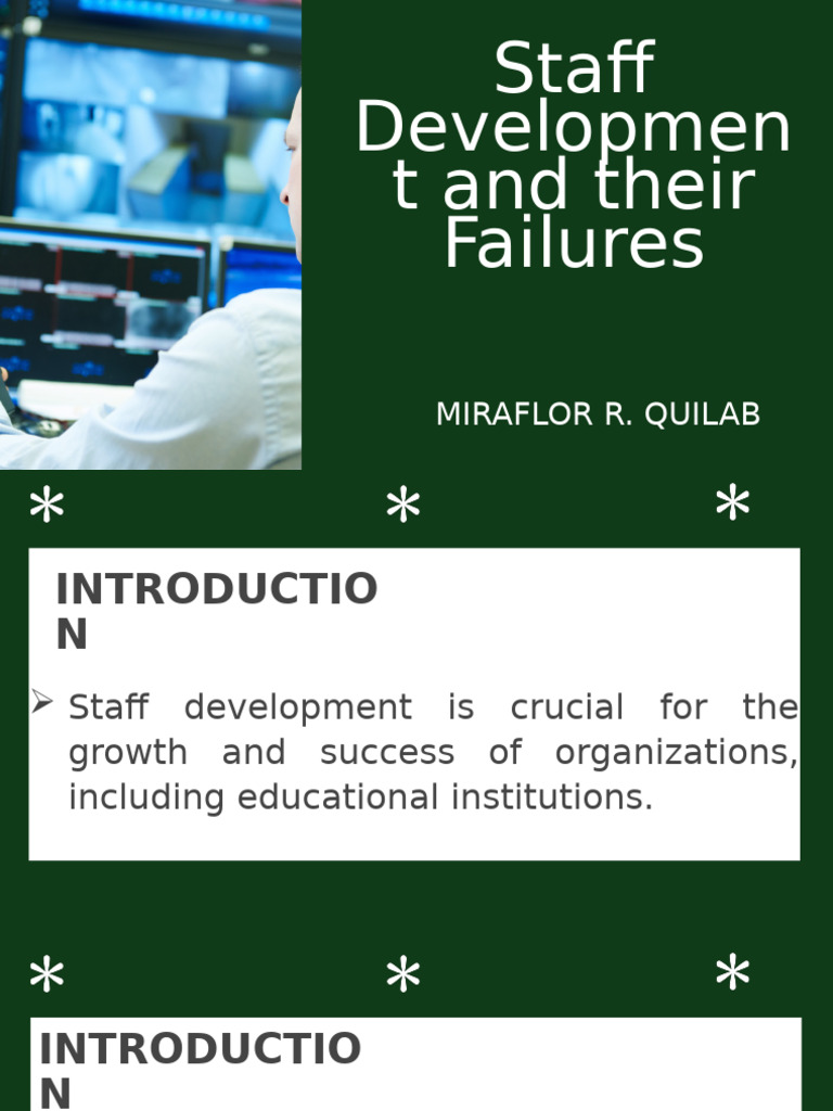 Staff Development and Their Failures Is | PDF | Professional ...