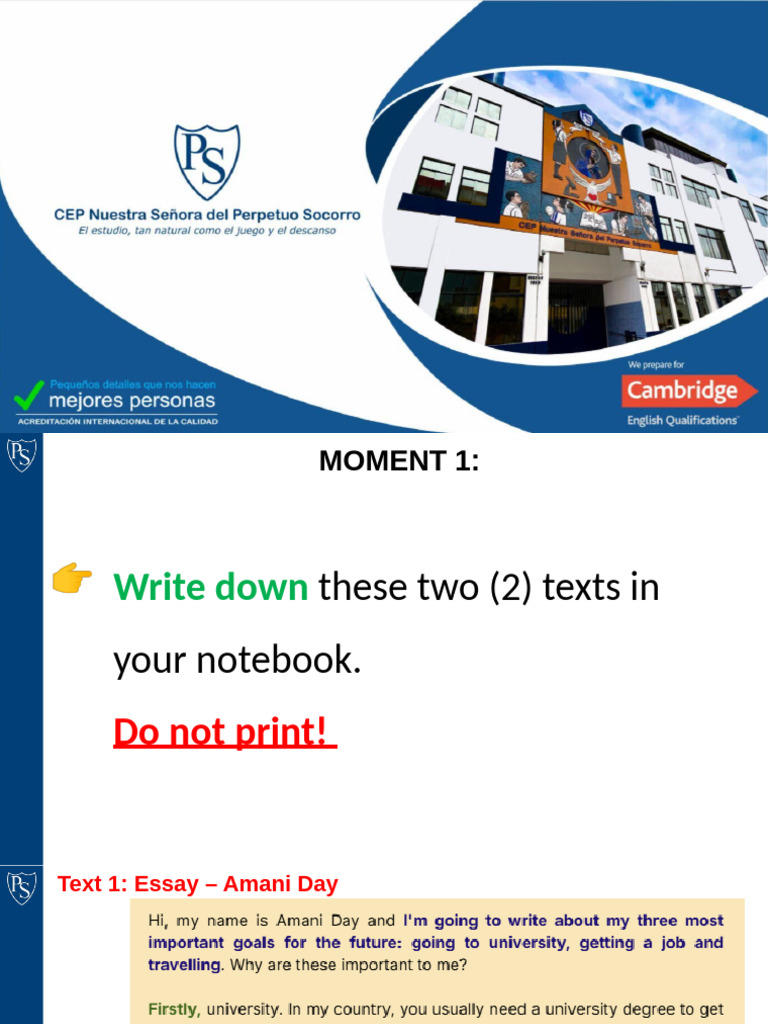 2024 s4 Ingles Ud6 Sa3 Ppt1 Writing Assessment Final - Moment 1 | PDF | Poesía