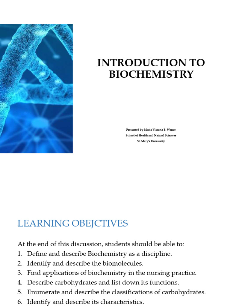 Introduction To Biochemistry | PDF | Carbohydrates | Polysaccharide