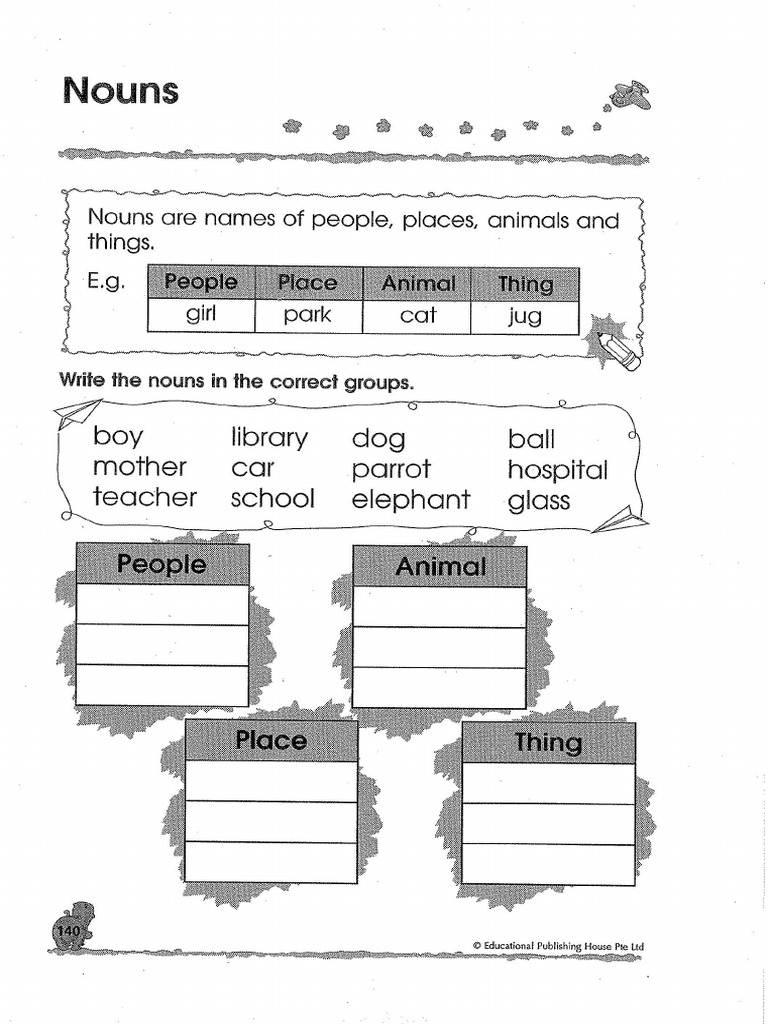 Grammar - Nouns Worksheets | PDF