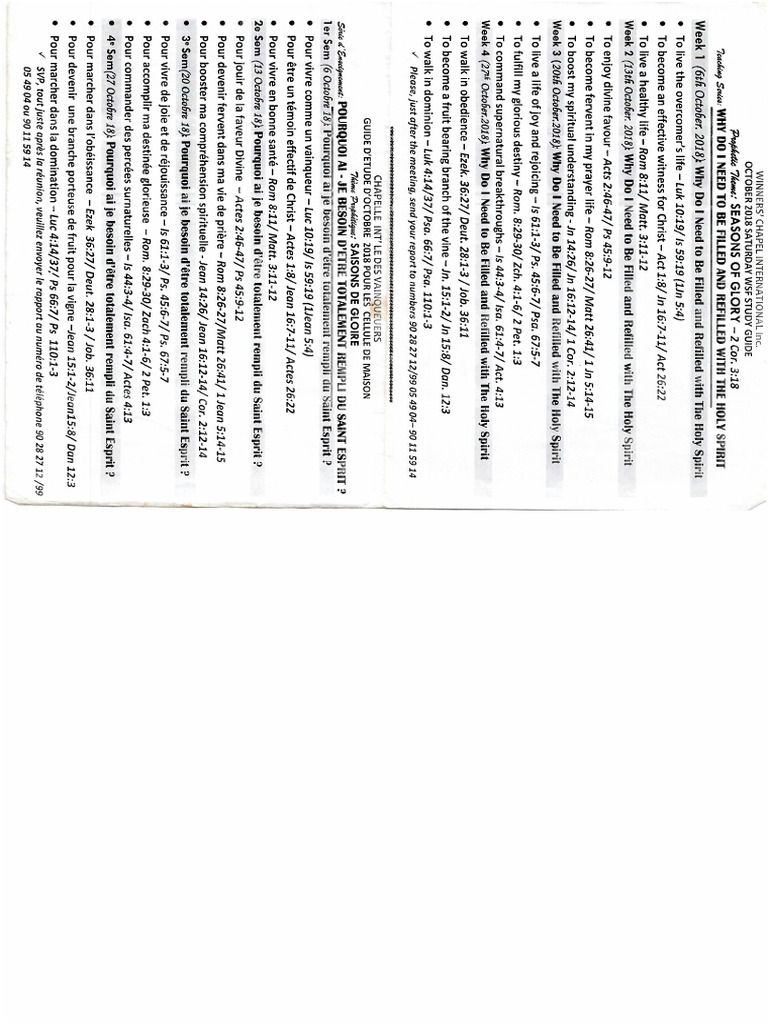 Le Pourquoi Du Saint Esprit en Moi Et Qui Je Suis en Christ | PDF